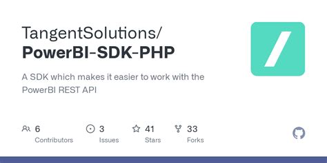 GitHub TangentSolutions PowerBI SDK PHP A SDK Which Makes It Easier To Work With The PowerBI