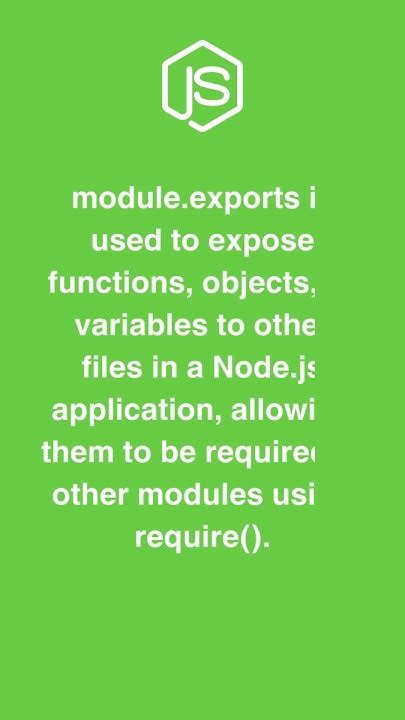 module.exports in Node.js - YouTube