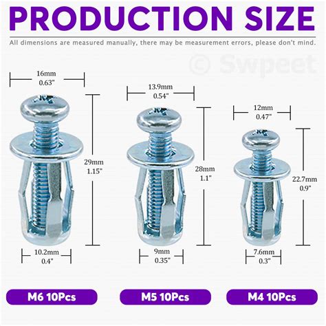 Snapklik Com Swpeet Pcs M M M Jack Nuts Petal Nuts Expansion Nut Thins Fixings Dowels