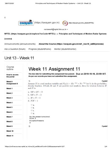 Week 11 Assignment 11 Pdf Communication Learning