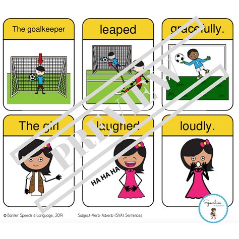 Subject Verb Adverb Sva Sentences Banter Speech And Language