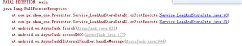Android Asynctask In Service With An Onpostexecute Error Stack