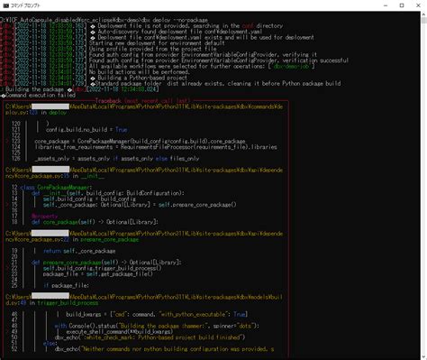calledprocesserror when executing dbx delopy no package · issue