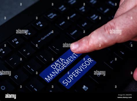 Conceptual Caption Data Management Supervisor Business Idea Ensuring The Efficient And