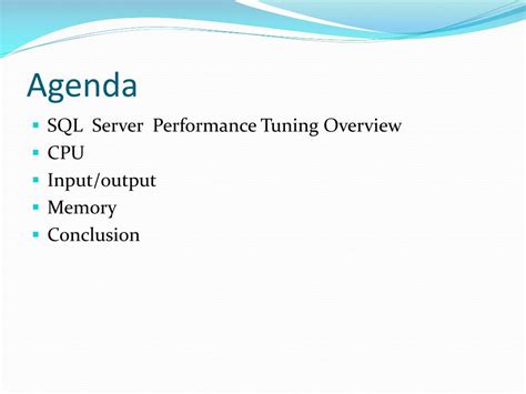 Ppt Sql Server Performance Tuning Powerpoint Presentation Free