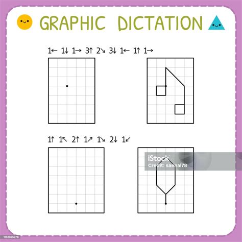 그래픽 받아쓰기 어린이를 위한 작업 페이지 운동 능력을 연습을 위한 유치원 워크 시트 아이 들을 위한 유치원 교육 게임 0명에 대한 스톡 벡터 아트 및 기타 이미지 Istock