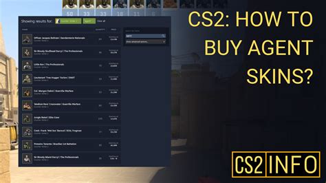 How To Buy Agent Skins In CS2 Cs2info