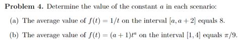 Solved Problem Determine The Value Of The Constant A In Chegg
