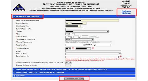 Personal Income Tax E Filing For First Timers In Malaysia
