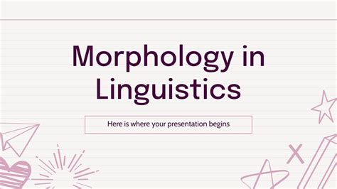 morphology in linguistics presentation
