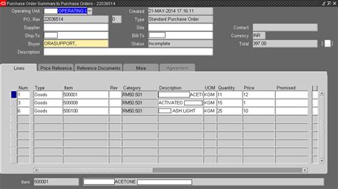 An Oracle Apps Blog Autocreate Creates Purchase Order With Same Line