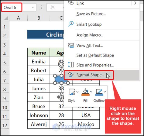 How To Circle Something In Excel 2 Suitable Ways Exceldemy