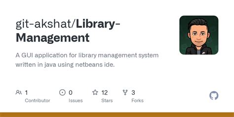 Github Git Akshatlibrary Management A Gui Application For Library
