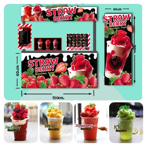 ป้ายร้านค้า สำหรับร้านขายสมูทตี้ Shopee Thailand