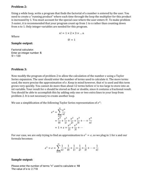 Solved Problem 2 Using A While Loop Write A Program That