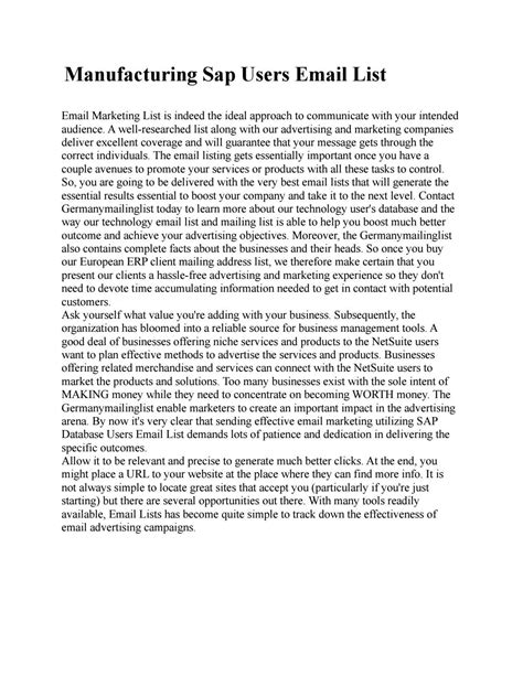 Sap Business One Erp Users List Artofit