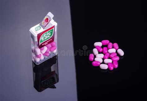 Tic Tacs Isolated On Dark Background Editorial Photography Image Of