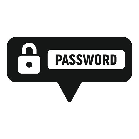 Password Security Icon Simple Vector Security Cyber 14916925 Vector