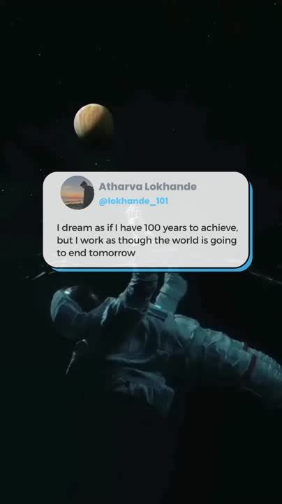 Atharva Lokhande On Linkedin Dream Ambitiously Yet Work Urgently