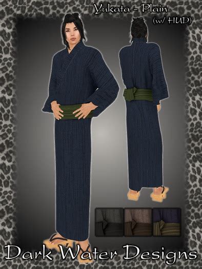 Second Life Marketplace Dwd Yukata Plain With Hud Mesh