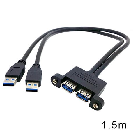 Dual Usb 30 Male To Female Extension Cable With S Vicedeal