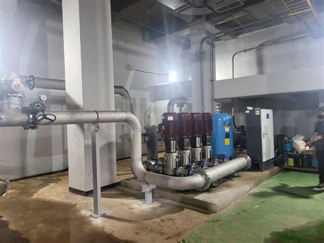 부산 환경공단 부산 동부 사업소 기존 부스터 철거 및 배관 전기 용접 신규 부스터 설치 설계지원 한국펌프