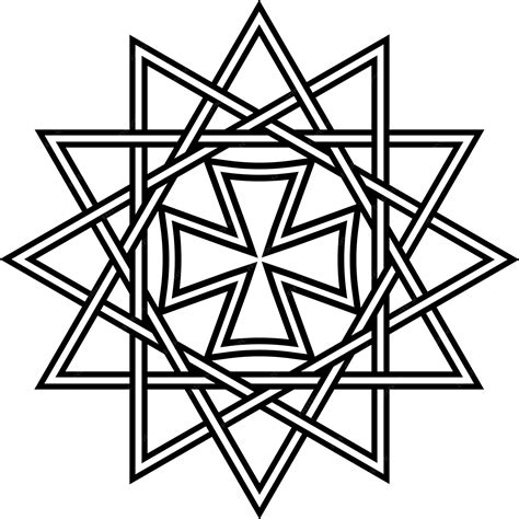 Premium Vector Star Ertsgamma Lucky 12 Pointed Star Amulet Ancient