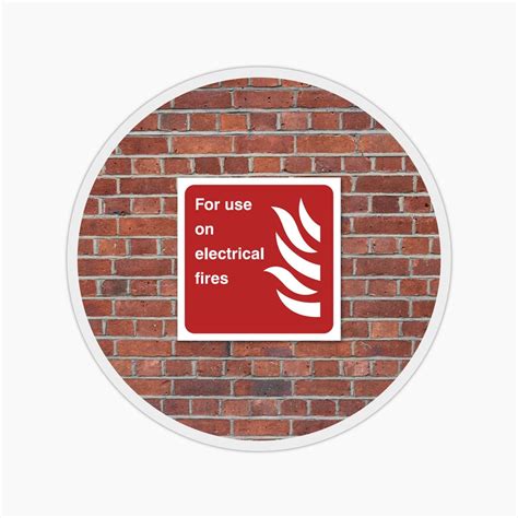 Fire Safety Signs For Use On Electrical Fires