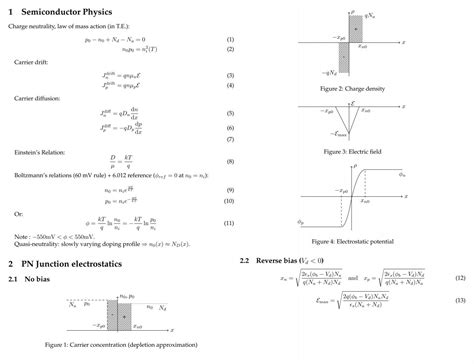 1 Semiconductor Physics 2 Pn Junction Electrostatics