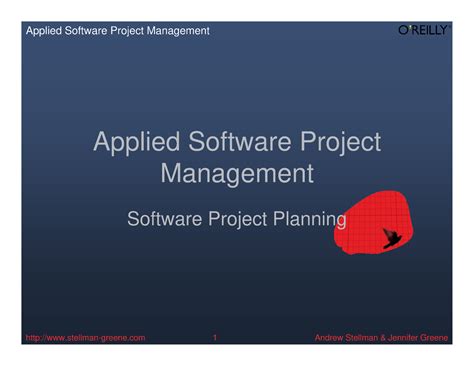 02 Software Project Planning Applied Software Project Management Software Project Planning Who