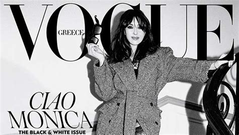 58 წლის მონიკა ბელუჩი ბერძნული Vogue ის მარტის ნომრის გარეკანს ამშვენებს ფოტოები Nostal Ge