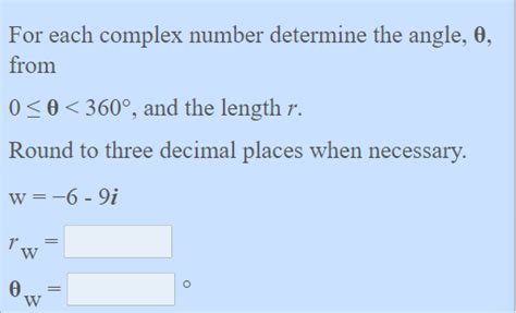 Solved For each complex number determine the angle θ from Chegg