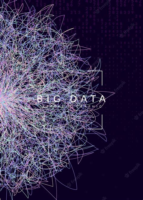 Premium Vector Big Data Background Technology For Visualization Artificial In