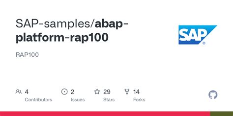 Abap Platform Rap README Md At Main SAP Samples Abap Platform Rap GitHub