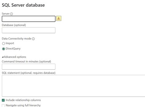 error connecting to sql server from power bi deskt microsoft
