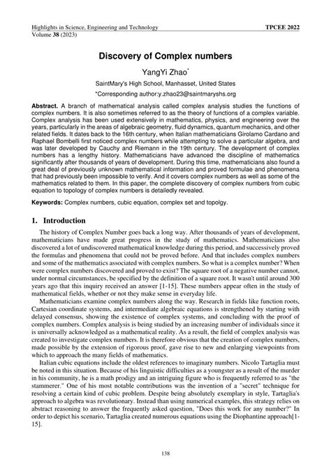 PDF Discovery Of Complex Numbers