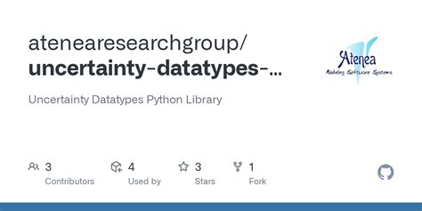 Github Atenearesearchgroup Uncertainty Datatypes Python Uncertainty Datatypes Python Library