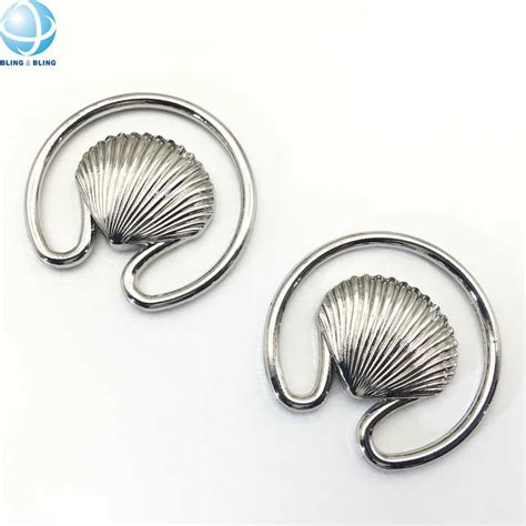 Sexy Hardware Rustproof Metal Gold Shell U Buckle Swimwear Acessório