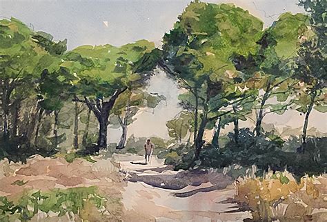 Walk Under The Trees R Watercolorpractice