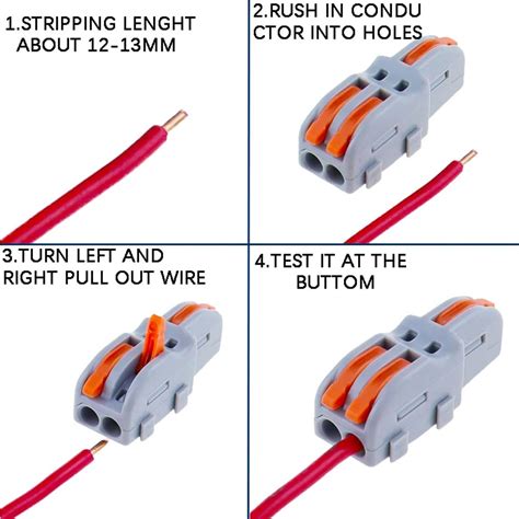 Quick Connector 1 Input 2 Output Electrical Splitter Push In Terminal Block Captronics