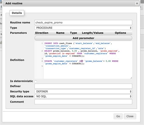 Mysql How To Create Stored Procedure In Phpmyadmin But I Got Error