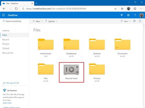How To Set Up Onedrive Personal Vault Storage On Windows 10 Windows