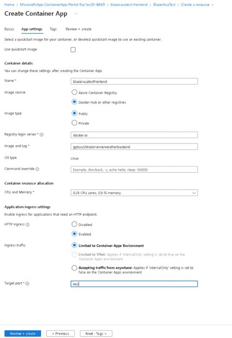 Blazor Server Con Backend In Esecuzione In Azure Container Apps Parte