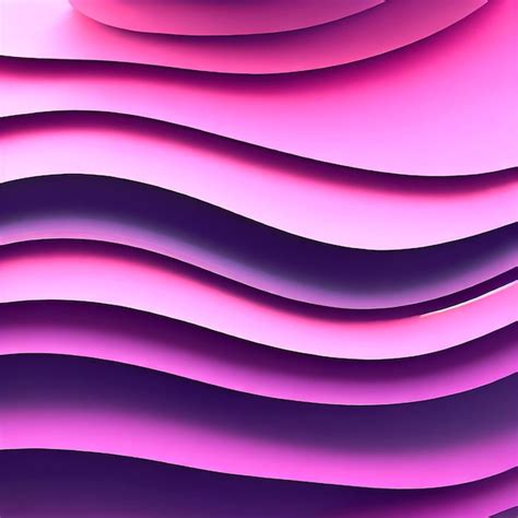 Premium Ai Image Pink And Purple Undulating Layers Elegant Abstract 3d Background
