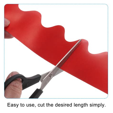 PATIKIL 3 X 65 6ft Bulletin Board Border Scalloped Trim Strips Wall Decor For Locker Classroom