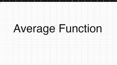 Average Function بالعربي Excel شرح دورة تعليم اكسل Youtube