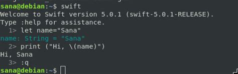 Write Your First Apple Swift Program In Debian Vitux