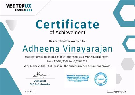 Adheena Vinayarajan On Linkedin Mern Internship Reactjs Webdevelopment
