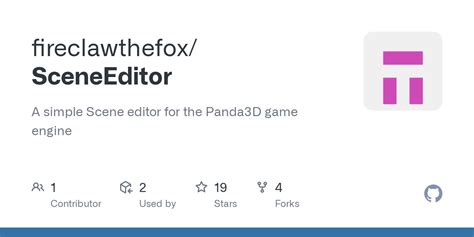Github Fireclawthefoxsceneeditor A Simple Scene Editor For The