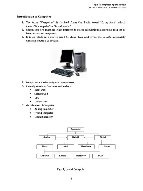 Computer Appreciation Pdf Computer Data Storage Central